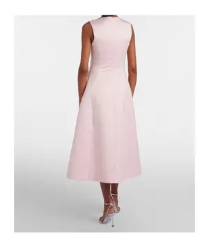 LEO Floral-appliqué Cocktail Dress