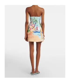 LEO Printed Bustier Dress