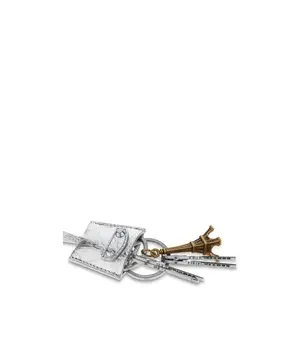 Balenciaga Le City Charm Eiffel Metallized Keychain