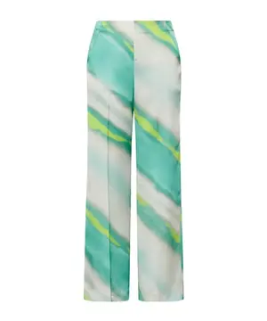Marella Patterned Casual Pants - Green