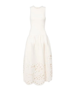 Ulla Johnson Embroidered Long Dress - White