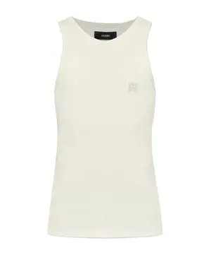 Amiri Logo Patch Ribbed Top