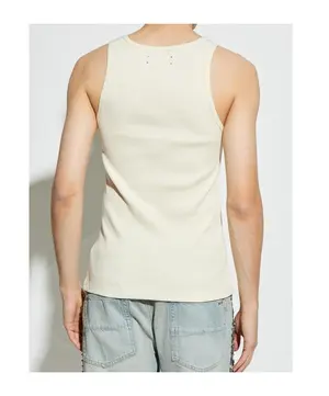 Amiri Logo Patch Ribbed Top