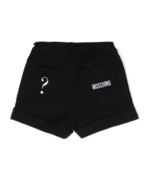 Moschino Logo-embroidered Denim Shorts