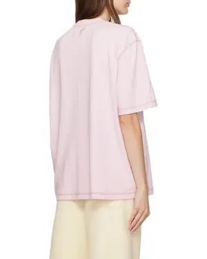 AMI Paris Logo-embroidered Crewneck T-shirt