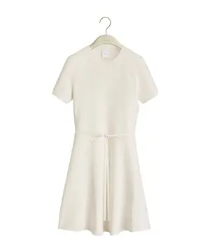Dior Short Belted Dress - White