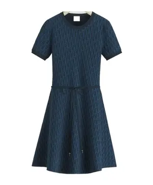 Dior Short Flared Dress With Belt - No