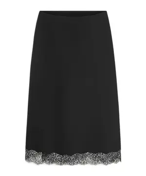 Dior Midi-length Straight Skirt - Black