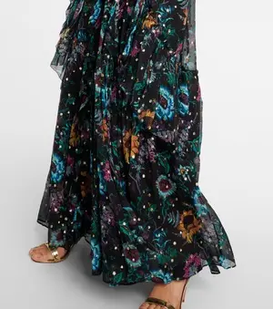 Ulla Johnson Ruffled-edge Ultra-long Dress