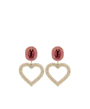 Magda Butrym Crystal-embellished Clip-on Earrings - Yellow