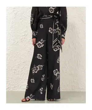 Zimmermann Floral Wide-leg Pants