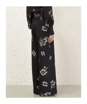 Zimmermann Floral Wide-leg Pants