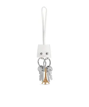 Balenciaga Le City Charm Eiffel Keychain - White