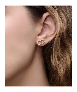 Dior Cd Signature Stud Earrings