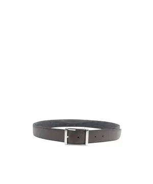 Etro Paisley Jacquard Reversible Buckle Belt - Gray