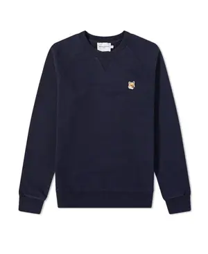 Maison Kitsuné Fox Head Patch Sweatshirt - Black