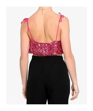 ANIYE BY Sequined Short Camisole