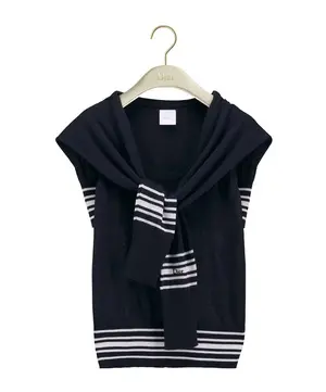 Dior Striped Sweater - Black