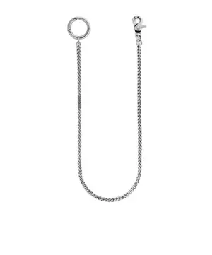 Balenciaga Bb Icon Trouser Chain In Antique Silver - Gray