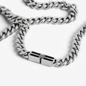 Balenciaga Bb Icon Trouser Chain In Antique Silver