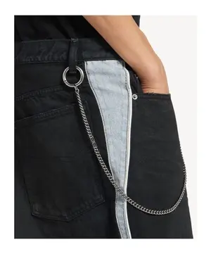 Balenciaga Bb Icon Trouser Chain In Antique Silver