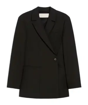 IBLUES Notched-lapel Double-breasted Blazer - Black