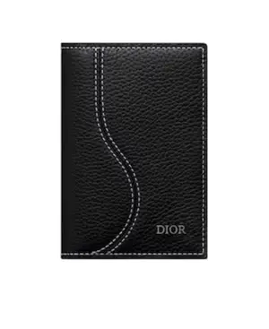 Dior Saddle Bi-fold Card Holder - Black