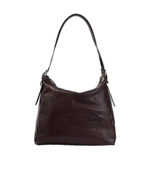 LEMAIRE Zippered Leather Shoulder Bag - Black