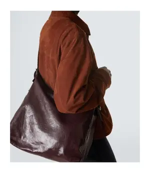 LEMAIRE Zippered Leather Shoulder Bag