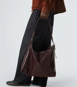 LEMAIRE Zippered Leather Shoulder Bag