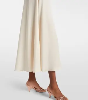 Posse Perla Lace-trimmed Midi Dress