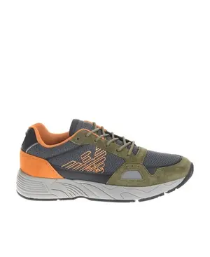Emporio Armani Logo Sports Shoes - Gray