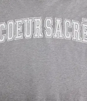 AMI Paris Coeur Sacré Cropped Cotton T-shirt
