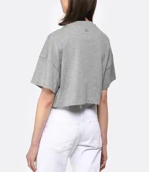 AMI Paris Coeur Sacré Cropped Cotton T-shirt
