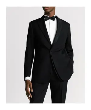 Dior Asymmetrical Shawl Collar Jacket With Oblique Pattern