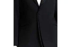 Dior Asymmetrical Shawl Collar Jacket With Oblique Pattern