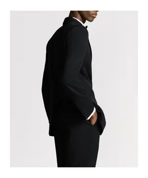 Dior Asymmetrical Shawl Collar Jacket With Oblique Pattern