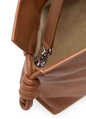 Loewe Mini Flamenco Clutch In Nappa Calfskin - Brown