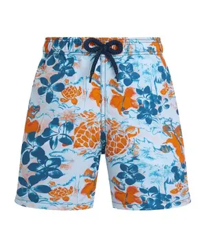 Vilebrequin Multi-coloured Turtle Print Swimming Trunks