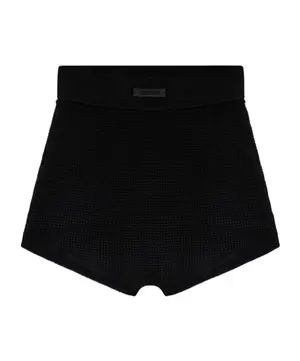 Fear Of God Embossed Logo Knit Shorts - Black