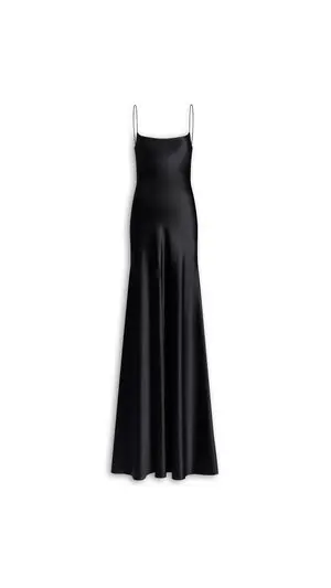Alaïa Slip Silk Dress - Black