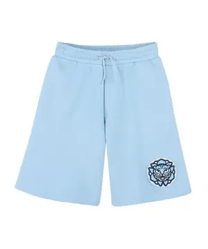 Kenzo Wide-leg Shorts - Light Blue