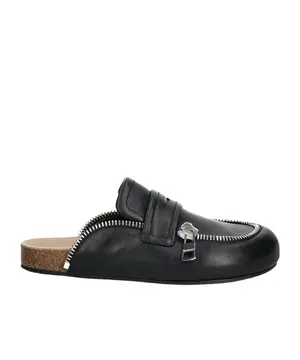 J.W.ANDERSON Round Toe Mules - Black