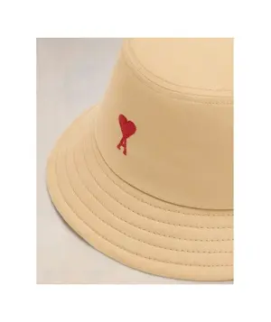 AMI Paris De Coeur Embroidered Bucket Hat
