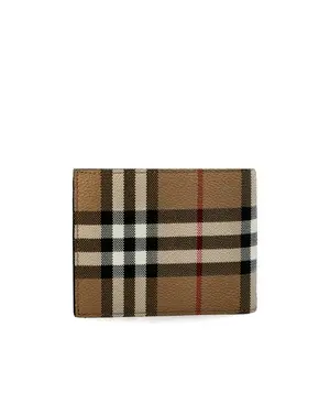 Burberry Checked Bifold Wallet