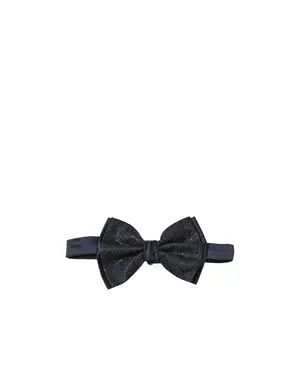 Emporio Armani Logo Bow Tie - Black