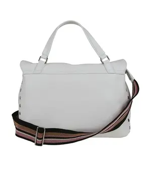ZANELLATO Postina Studded Top Handle Bag - White