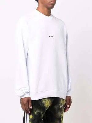 MSGM Logo Printed Crewneck Sweatshirt