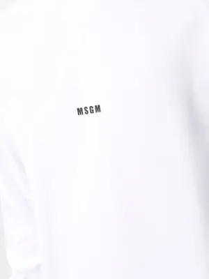 MSGM Logo Printed Crewneck Sweatshirt