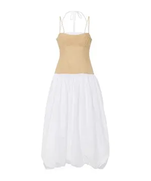 Simkhai Suspender Dress - White